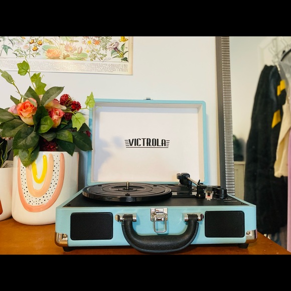 Victrola | Portable Audio & Video | Aqua Turquoise Record Player ...